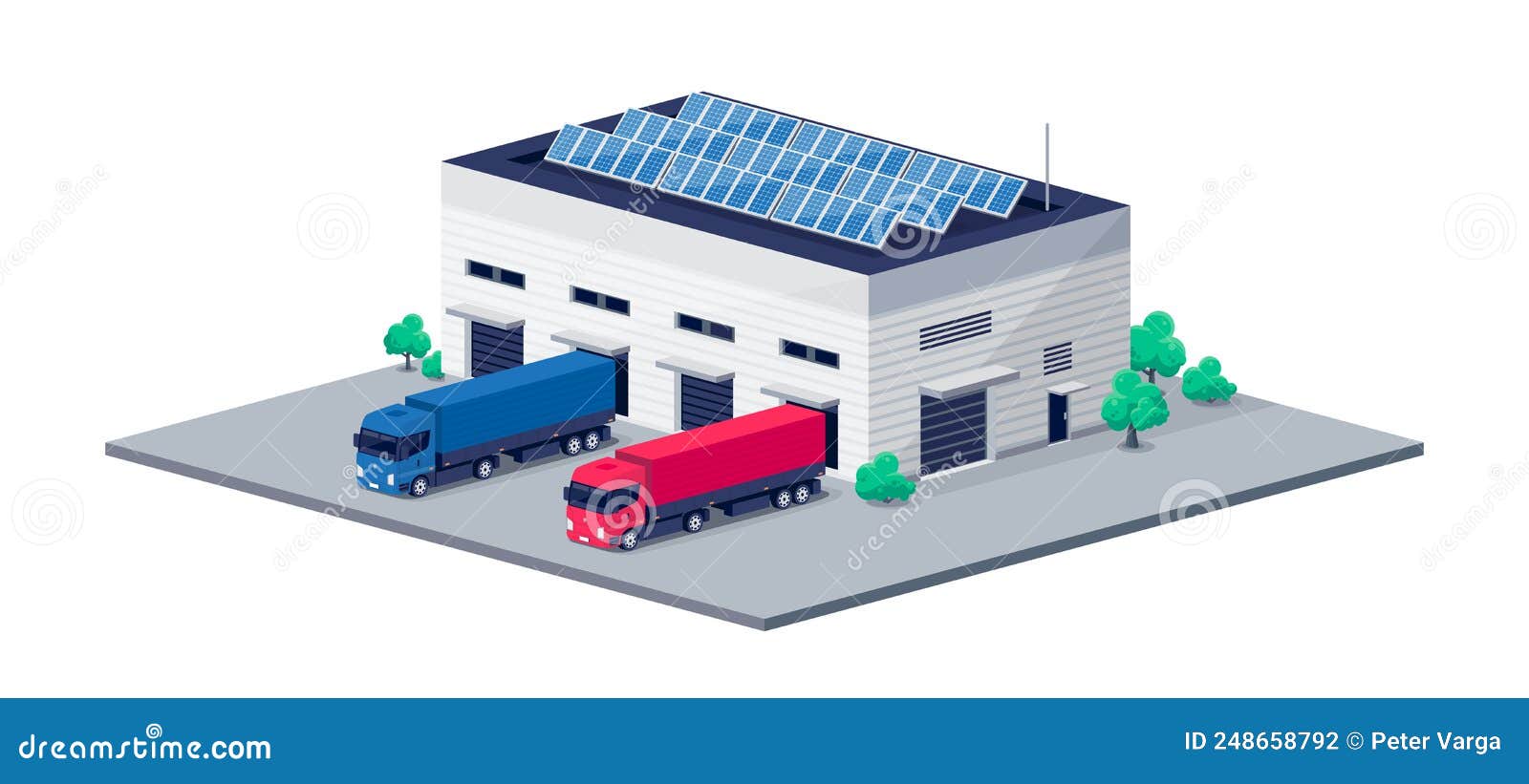 Warehouse Logistic Service Vector Illustration Set, Cartoon Flat ...