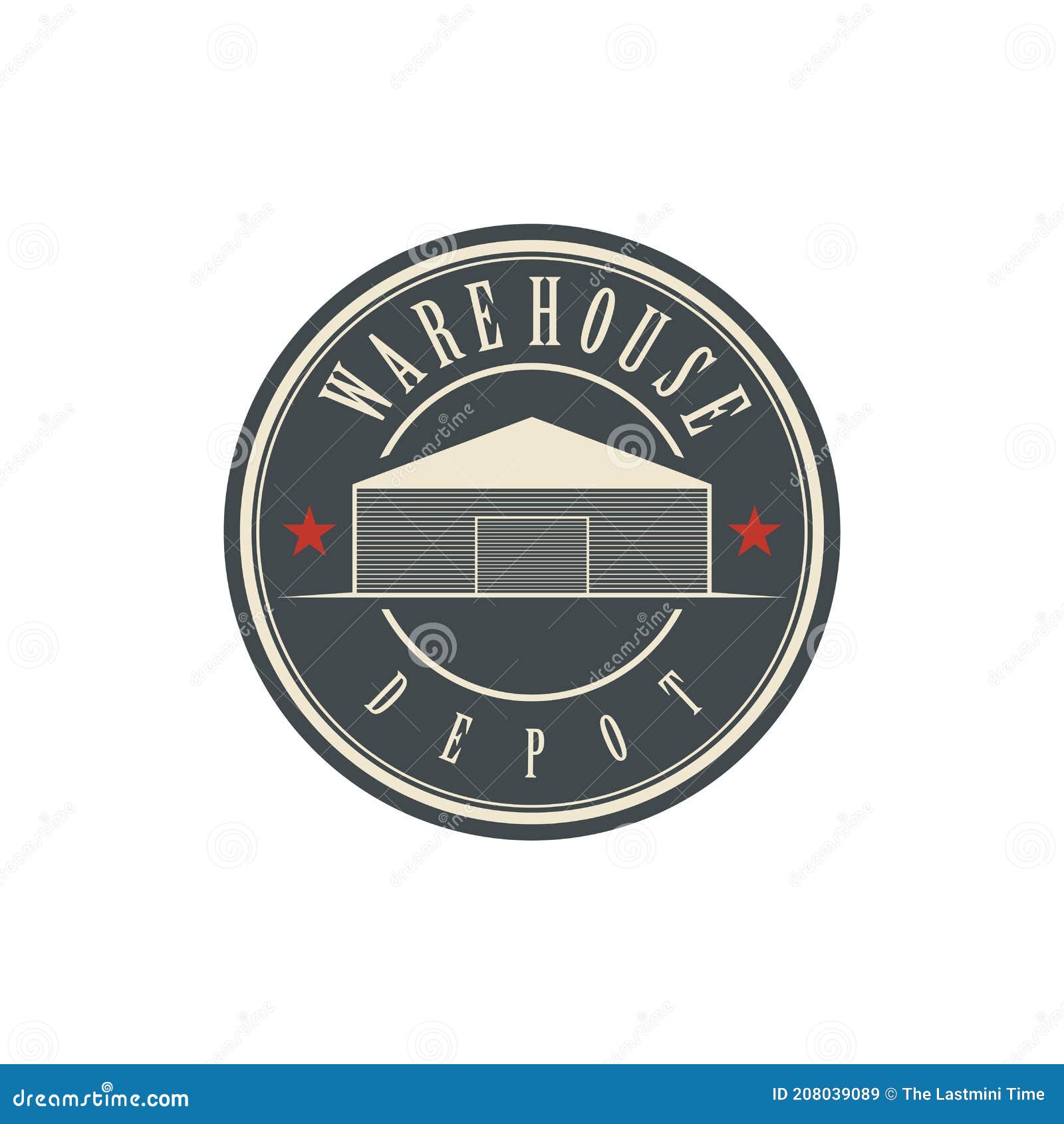 Warehouse logo design stock vector. Illustration of industrial - 208039089
