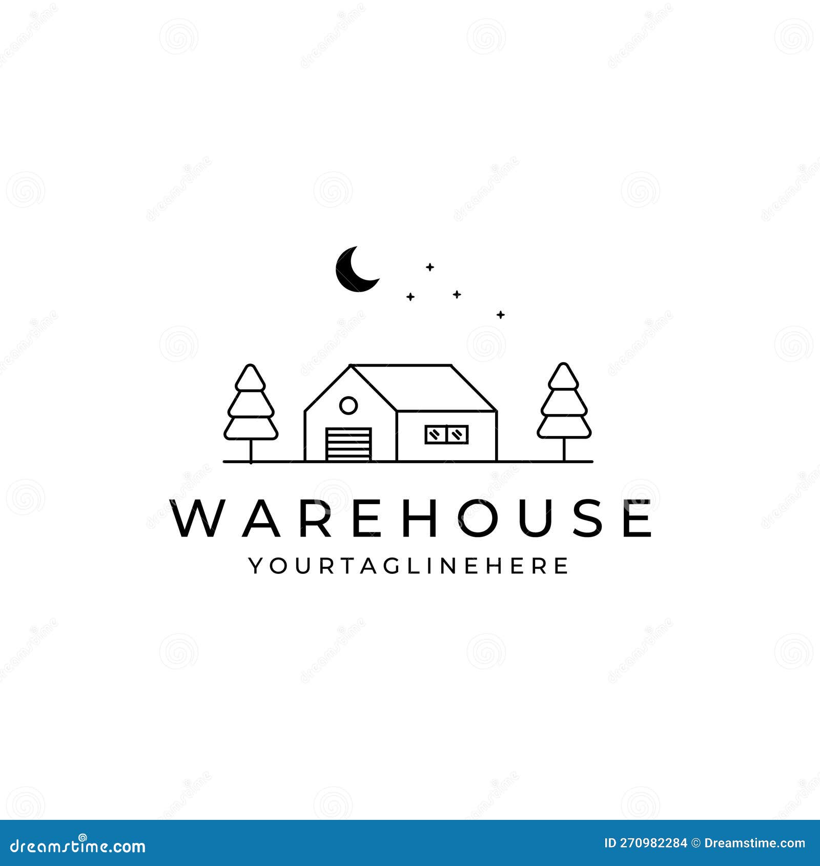 Warehouse Logo Icon Symbol Design Vector Template Illustration Design ...