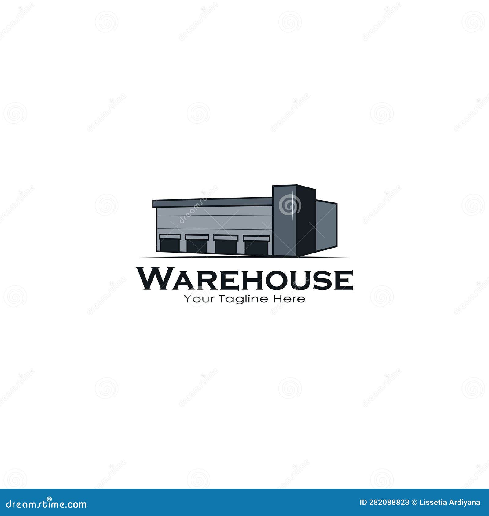 Warehouse Logo Design Vector Graphics Stock Vector - Illustration of ...