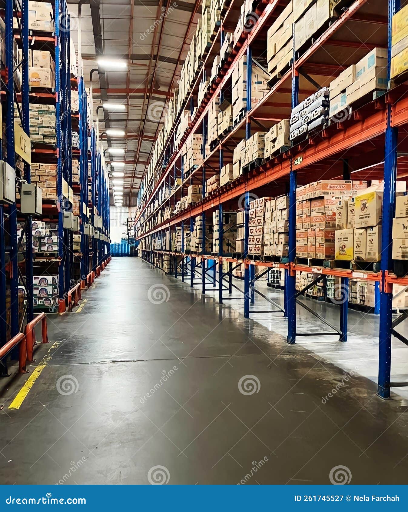 Warehouse with Lots of Boxes Editorial Photography - Image of boxes ...