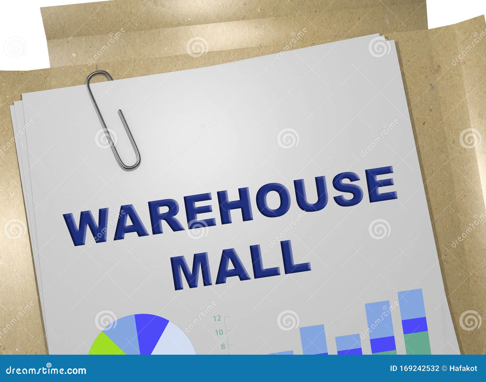 WAREHOUSE MALL concept stock illustration. Illustration of merchandise ...