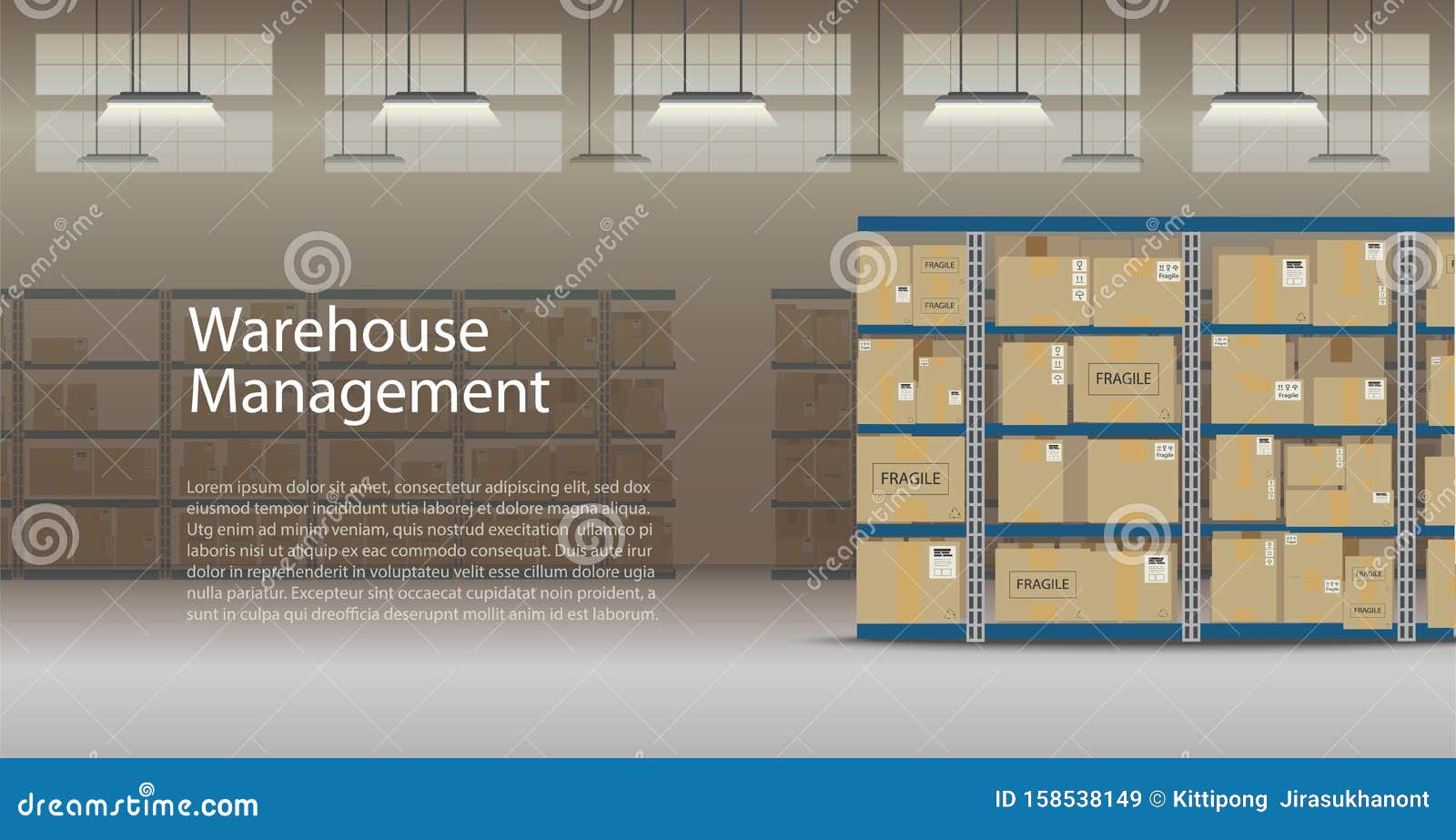 Warehouse Management Infographic Cartoon Vector | CartoonDealer.com ...