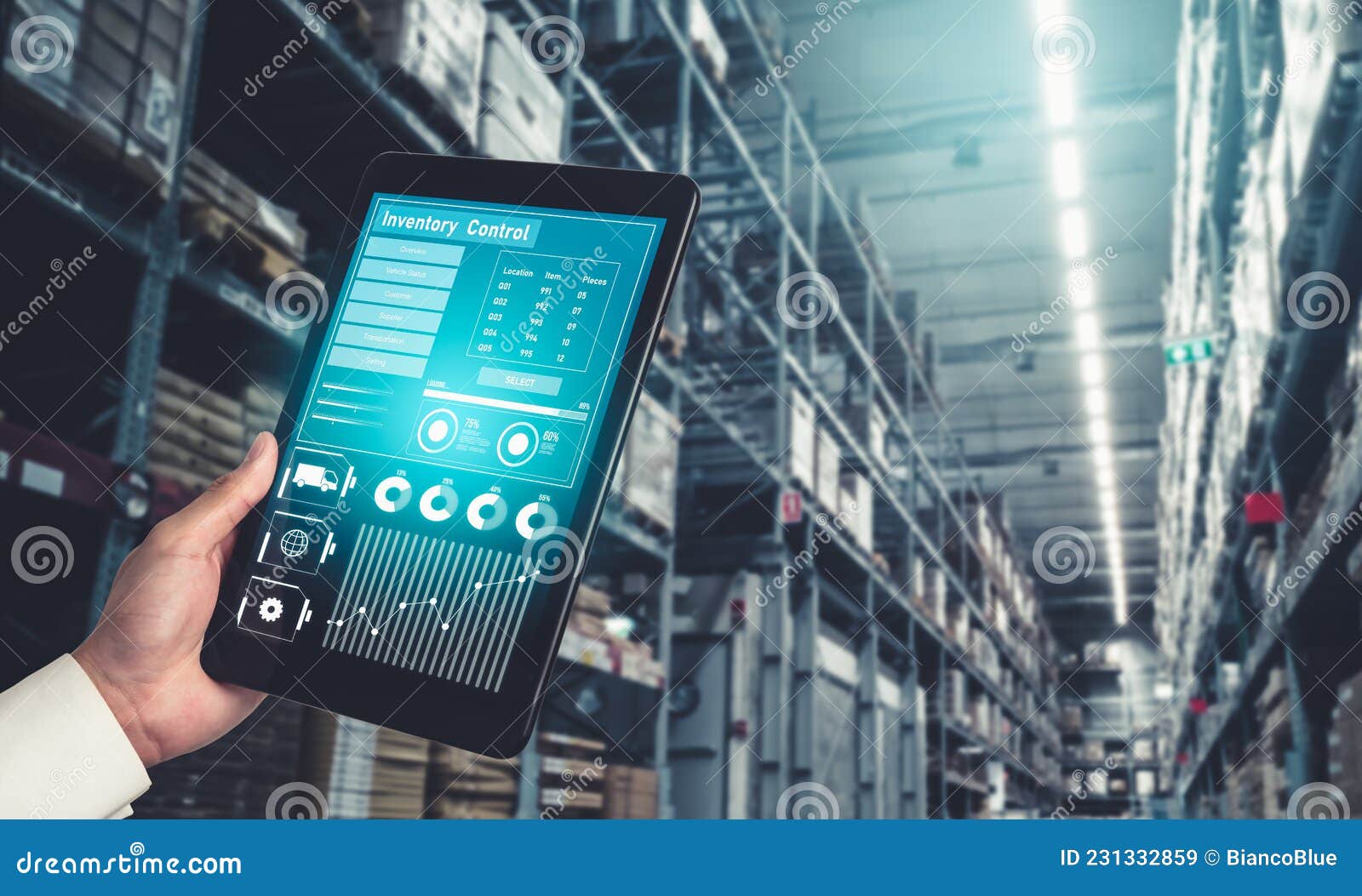 Warehouse Management Innovative Software in Computer for Real Time ...