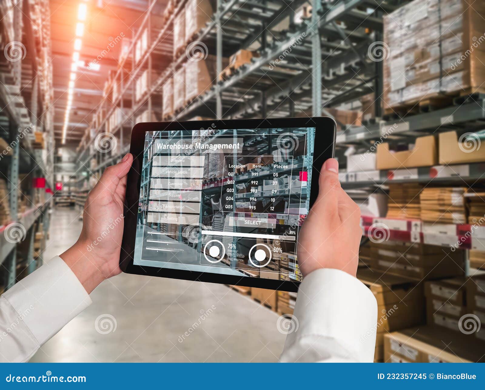 Warehouse Management Innovative Software in Computer for Real Time ...
