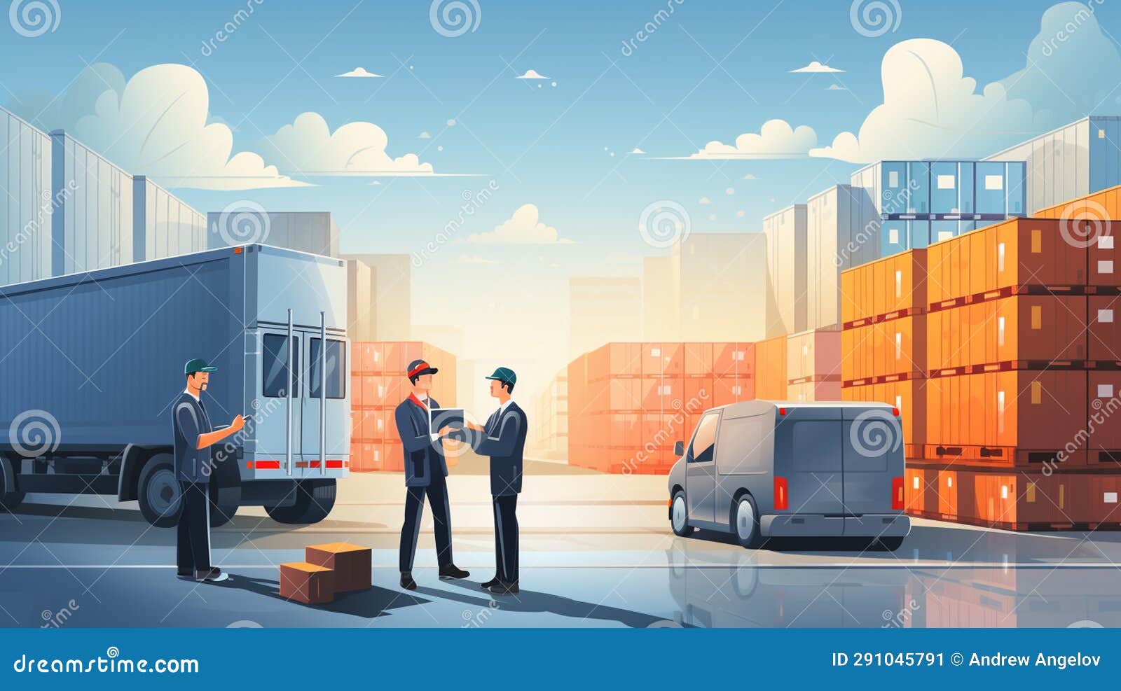 Warehouse Management, Logistic Process, Warehouse Worker or Delivery ...