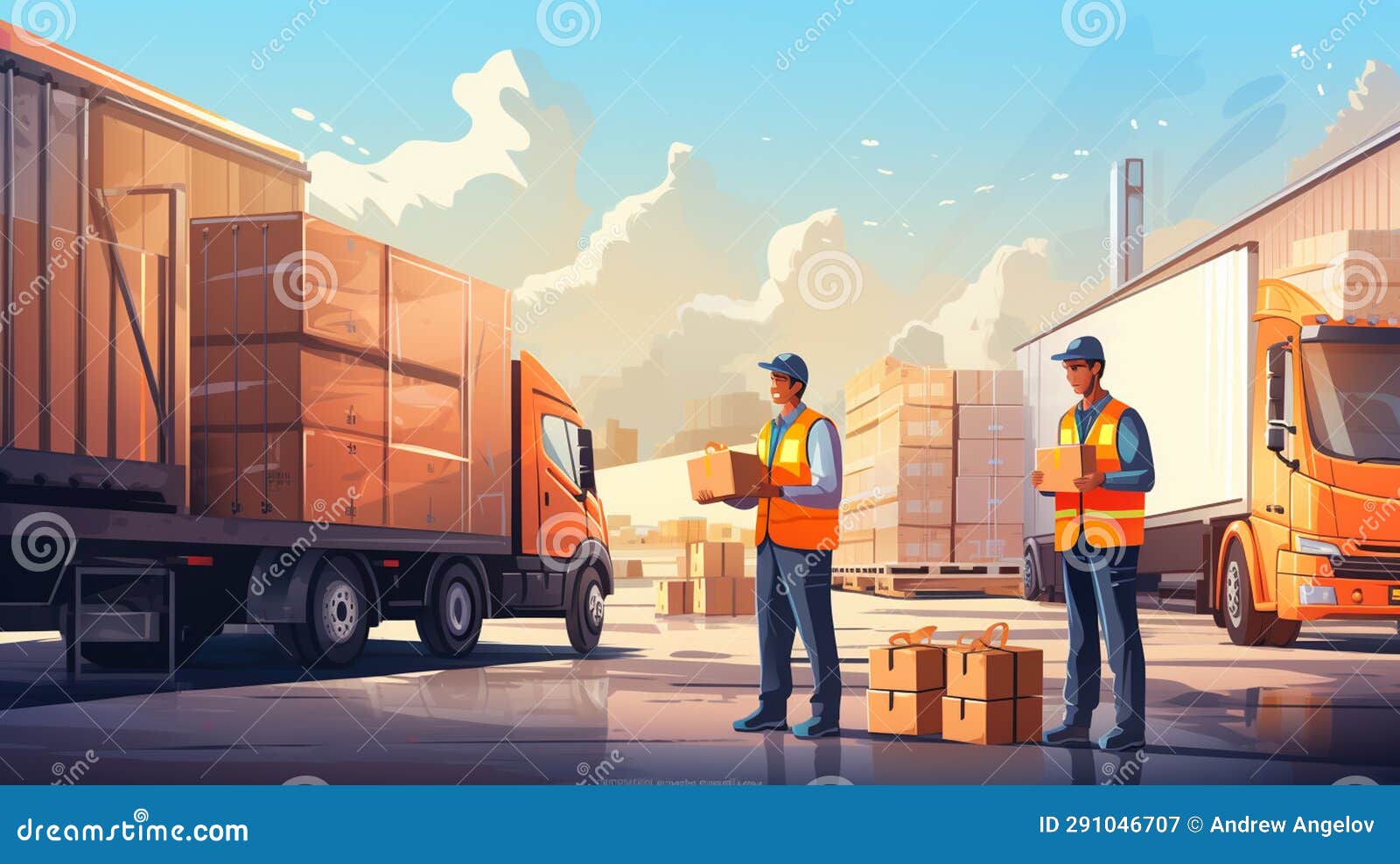 Warehouse Management, Logistic Process, Warehouse Worker or Delivery ...