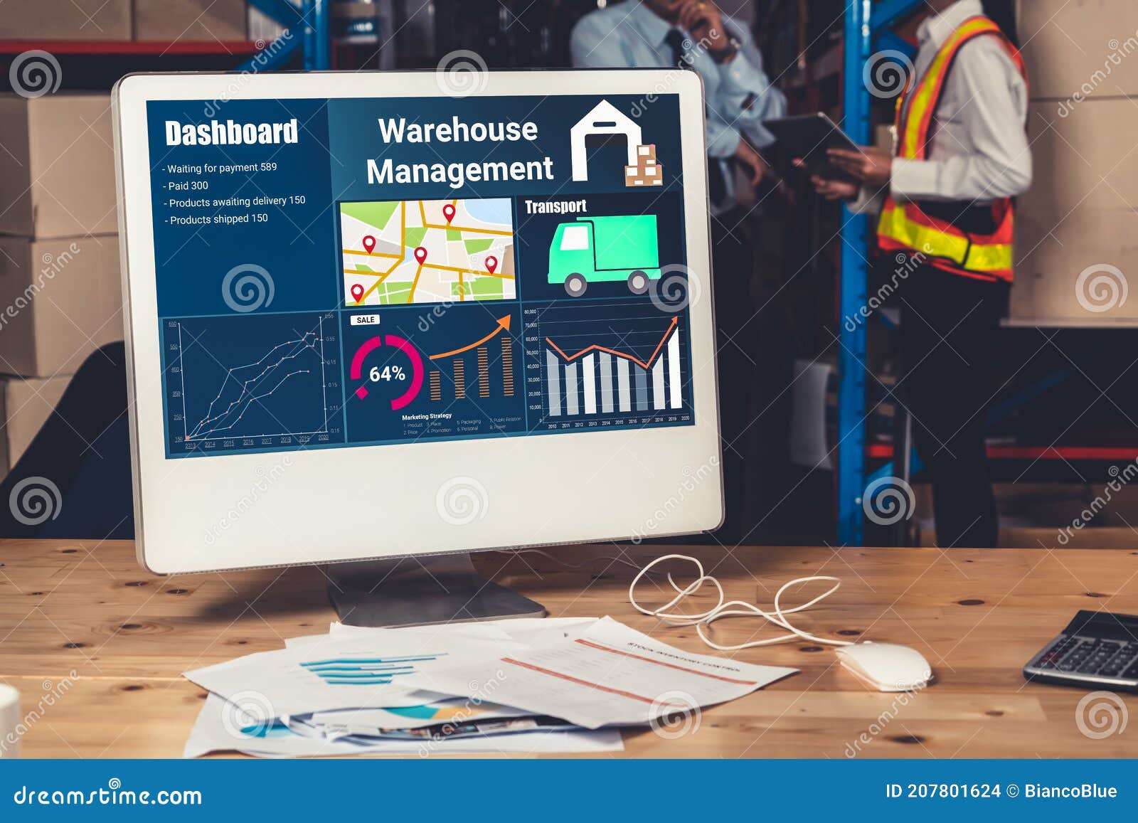 Warehouse Management Software Application in Computer for Real Time ...