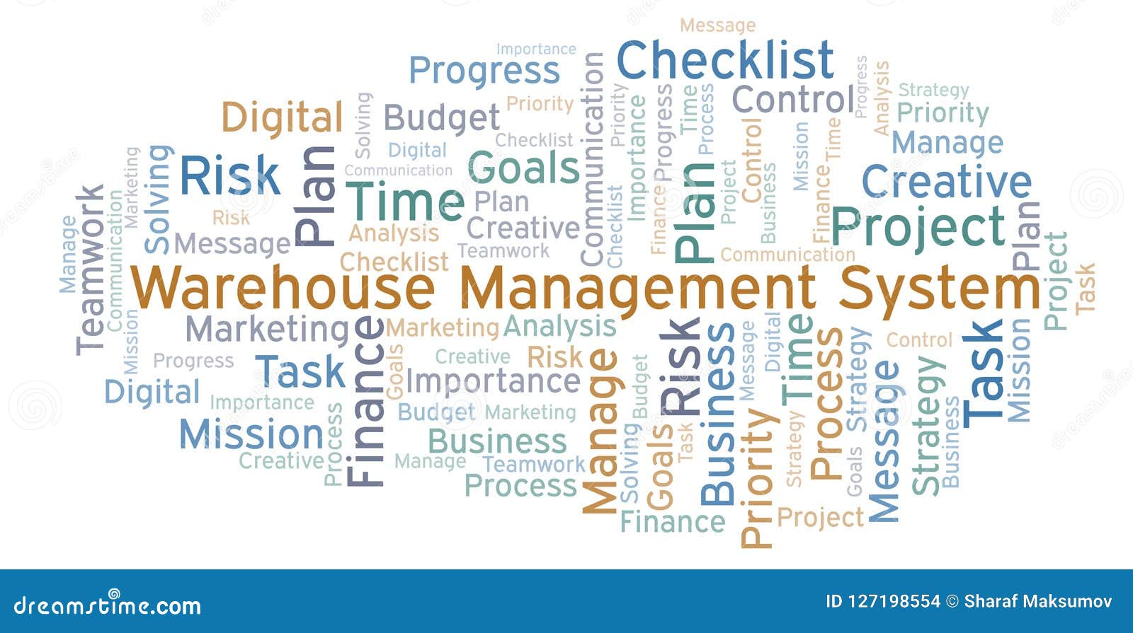 Warehouse Management System Word Cloud, Made with Text only. Stock ...