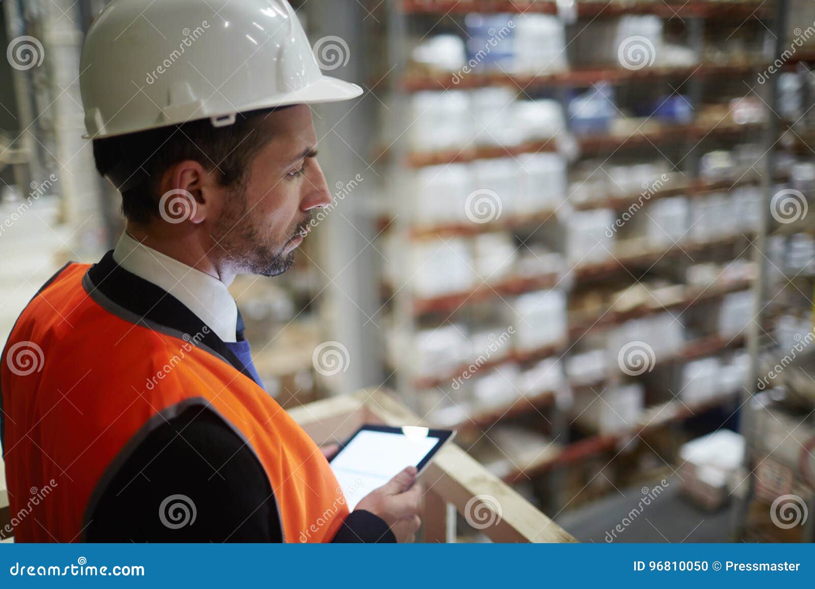 Warehouse Manager Supervising Work Stock Photo - Image of cargo ...
