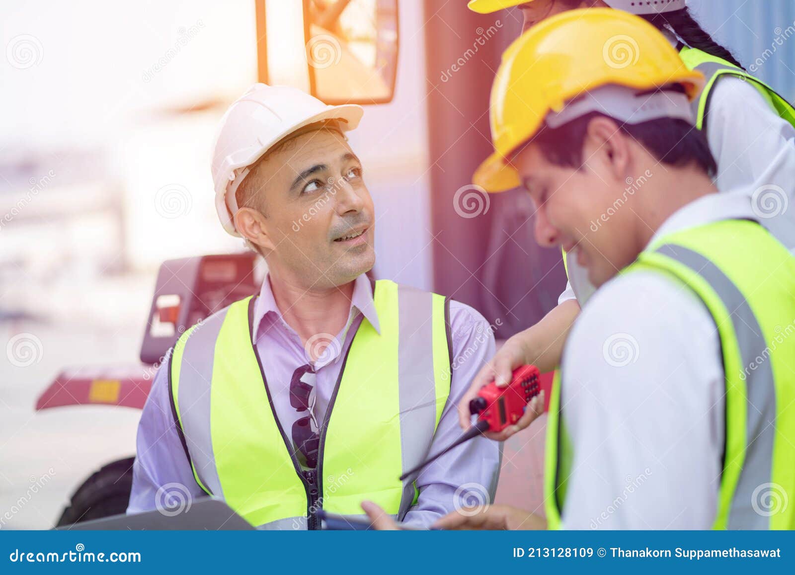 Work Of Heavy Grab Excavators In The Chalk Quarry. Heavy Mining ...