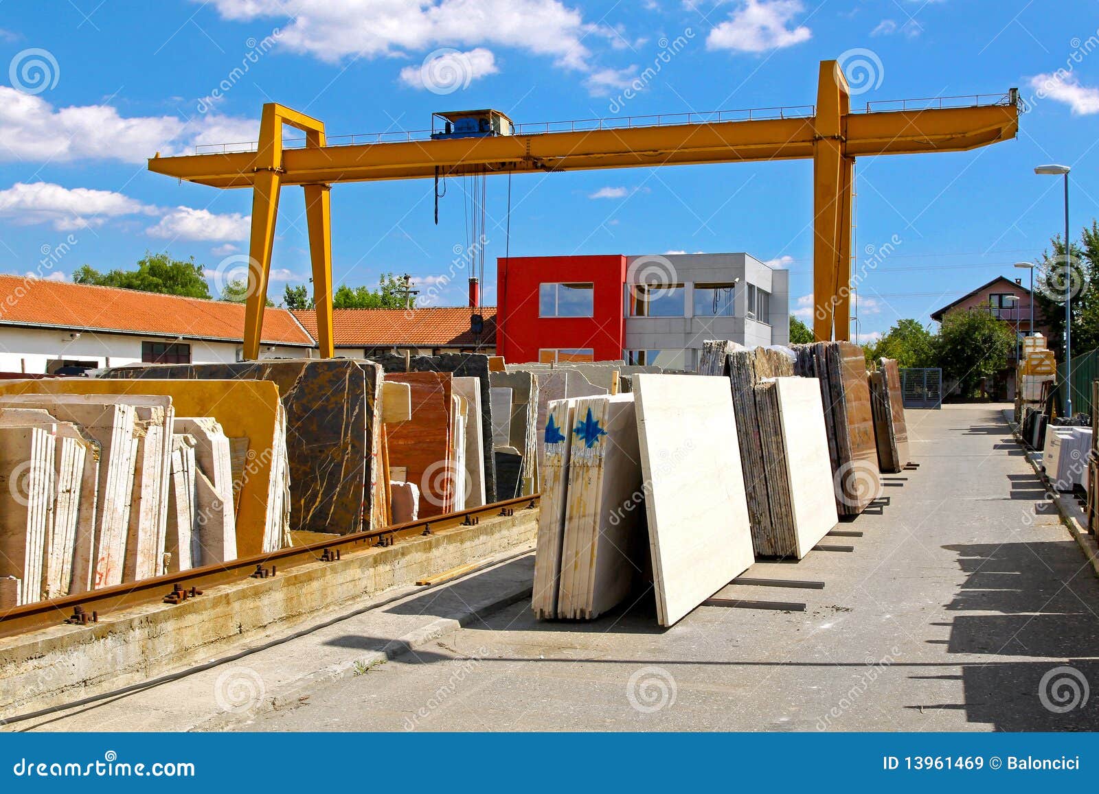 Warehouse marble stock image. Image of construction, sheets - 13961469