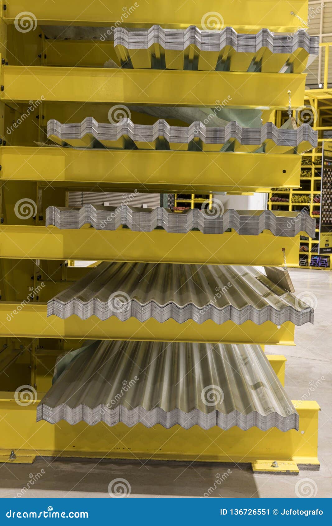 Warehouse of materials stock image. Image of background - 136726551