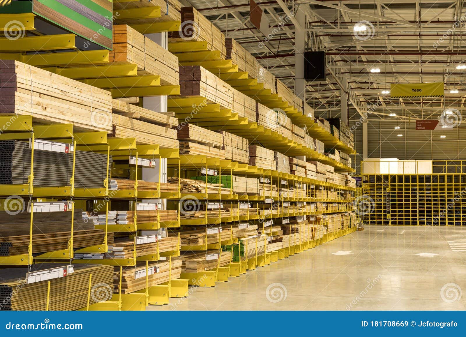 Warehouse of materials stock image. Image of goods, carpentry - 181708669