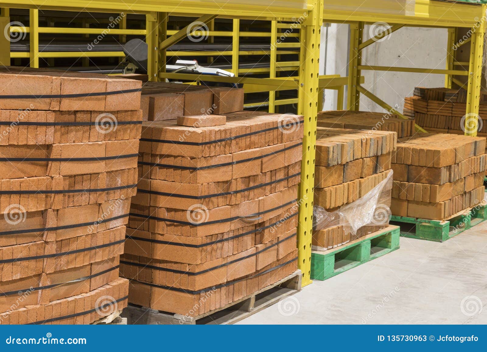 Warehouse of materials stock image. Image of piled, distribution ...