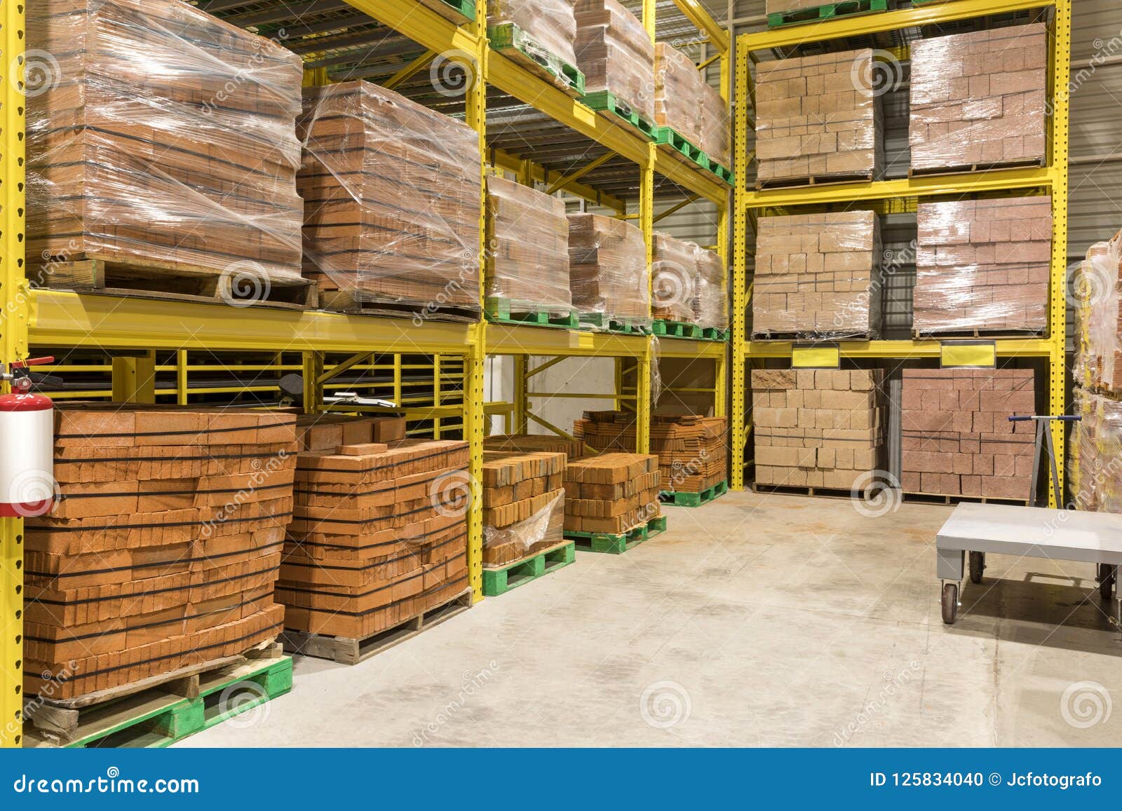 Warehouse with Materials for Construction Stock Photo - Image of ...