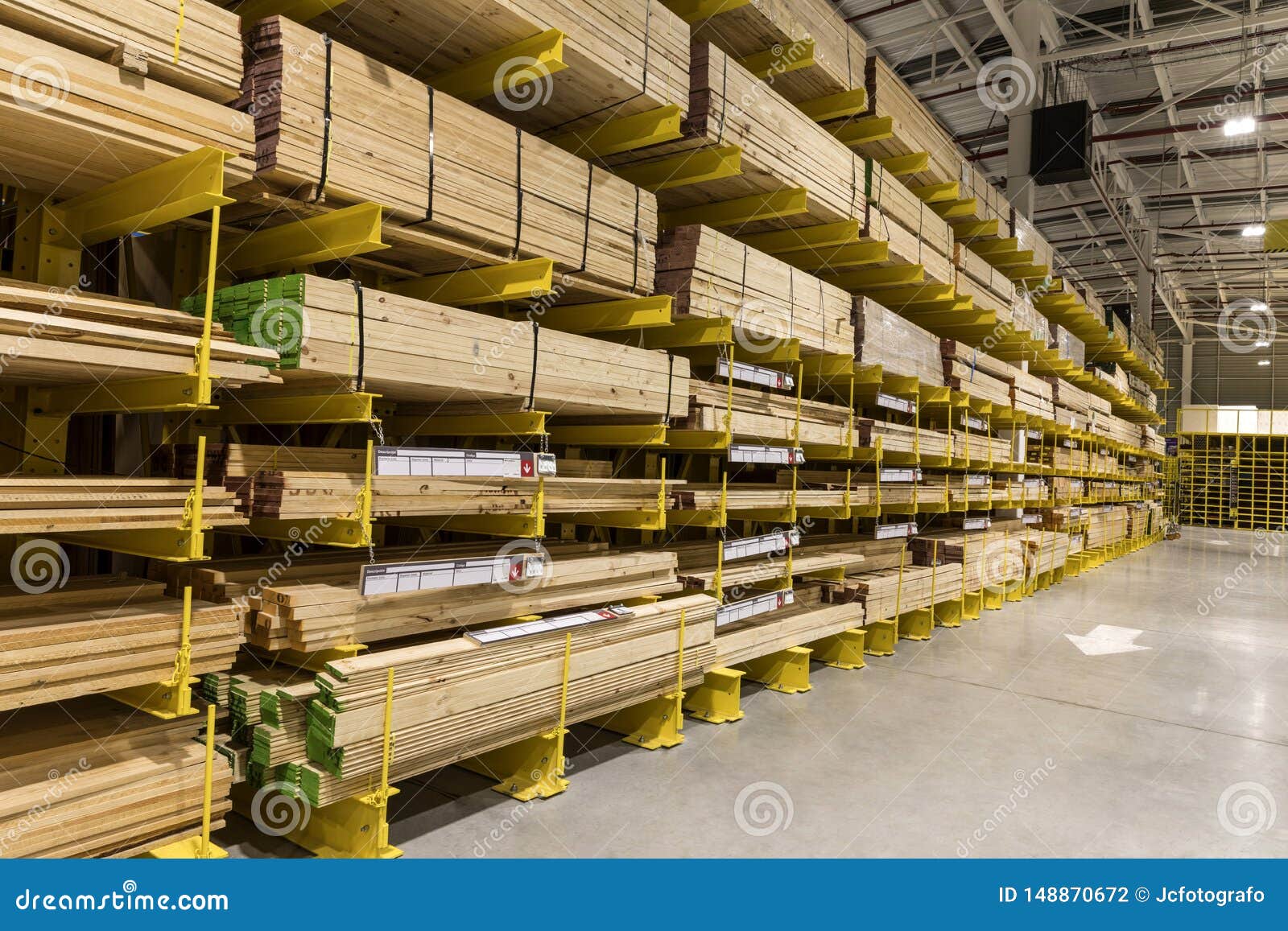 Warehouse with Materials for Construction Stock Photo - Image of ...