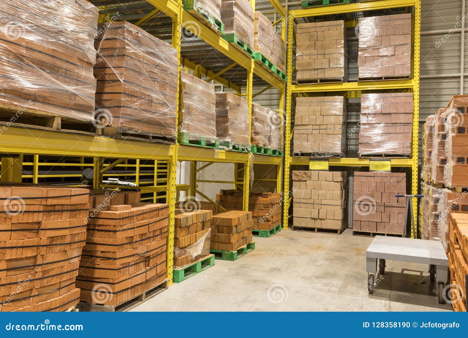 Warehouse with Materials for Construction Stock Photo - Image of cargo ...