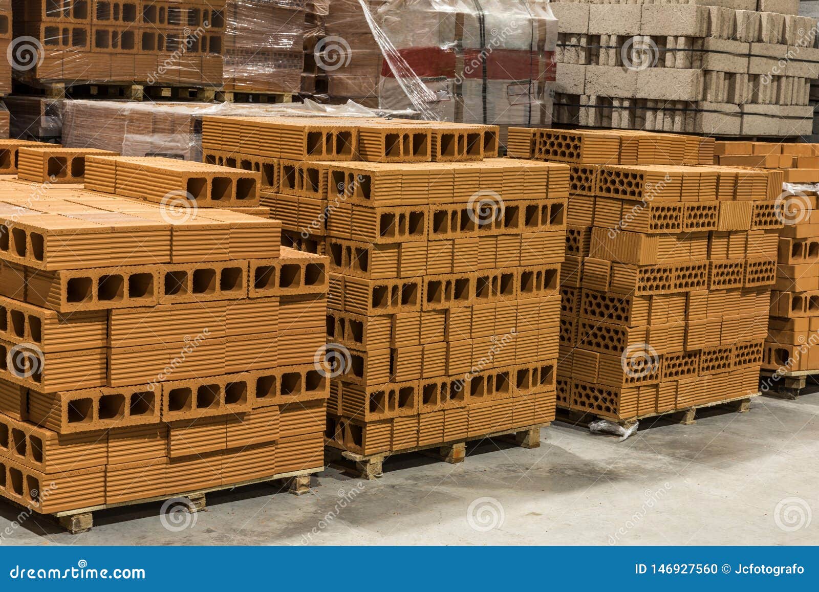 Warehouse with Materials for Construction Stock Photo - Image of ...