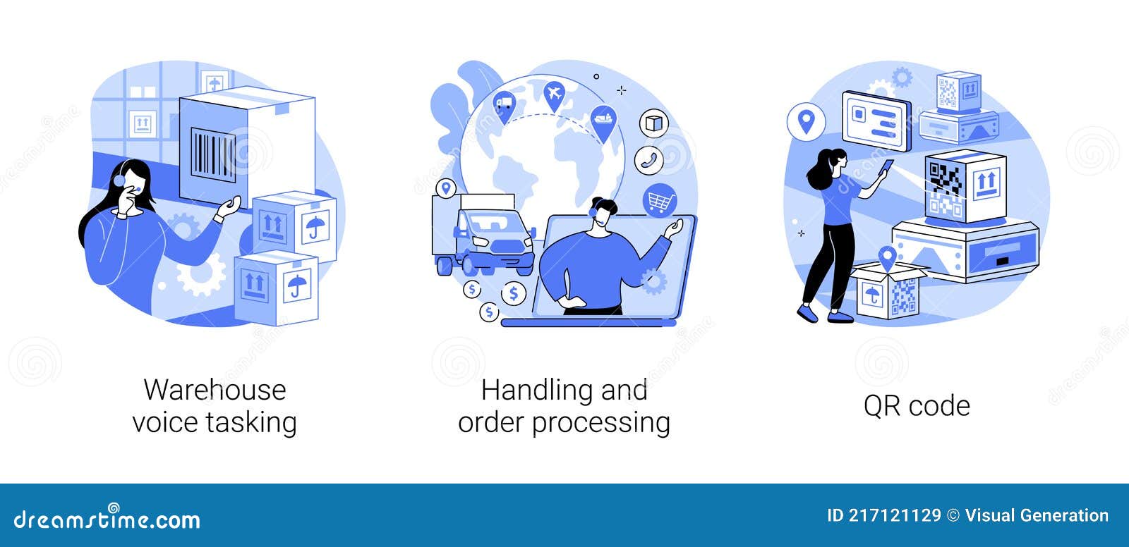 Warehouse Modern Technology Concept, Warehouse Voice Tasking, Handling ... Warehouse Modern Technology Concept, Warehouse Voice Tasking, Handling ...