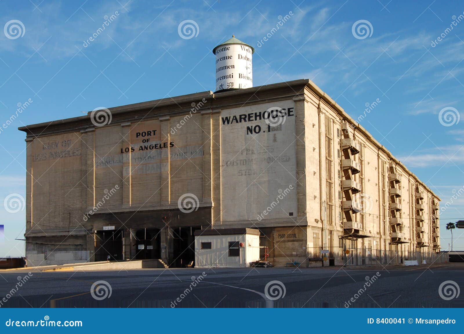 Warehouse One stock image. Image of tower, welcome, pedro - 8400041