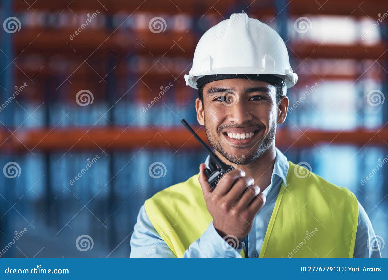 The Warehouse Operates on My Command. a Handsome Young Contractor ...