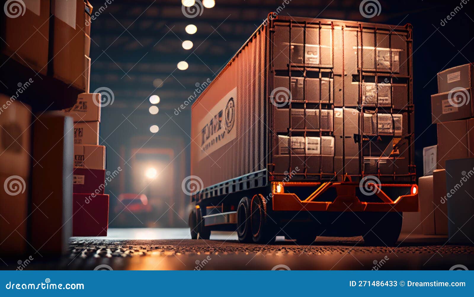 Warehouse With Packed Boxes Royalty-Free Stock Photography ...