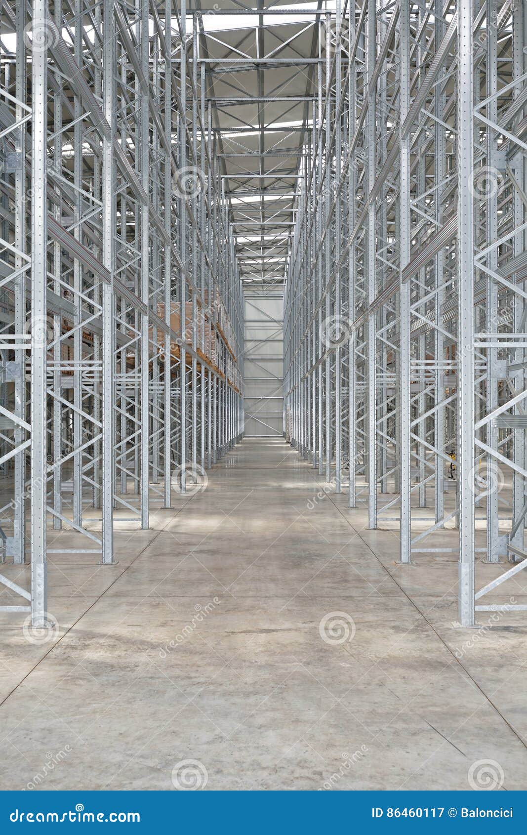 Warehouse Pallet Racking Systems Stock Image - Image of racking, racks ...