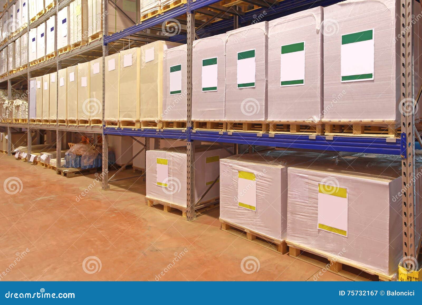 Warehouse stock image. Image of warehouse, paper, cellulose - 75732167