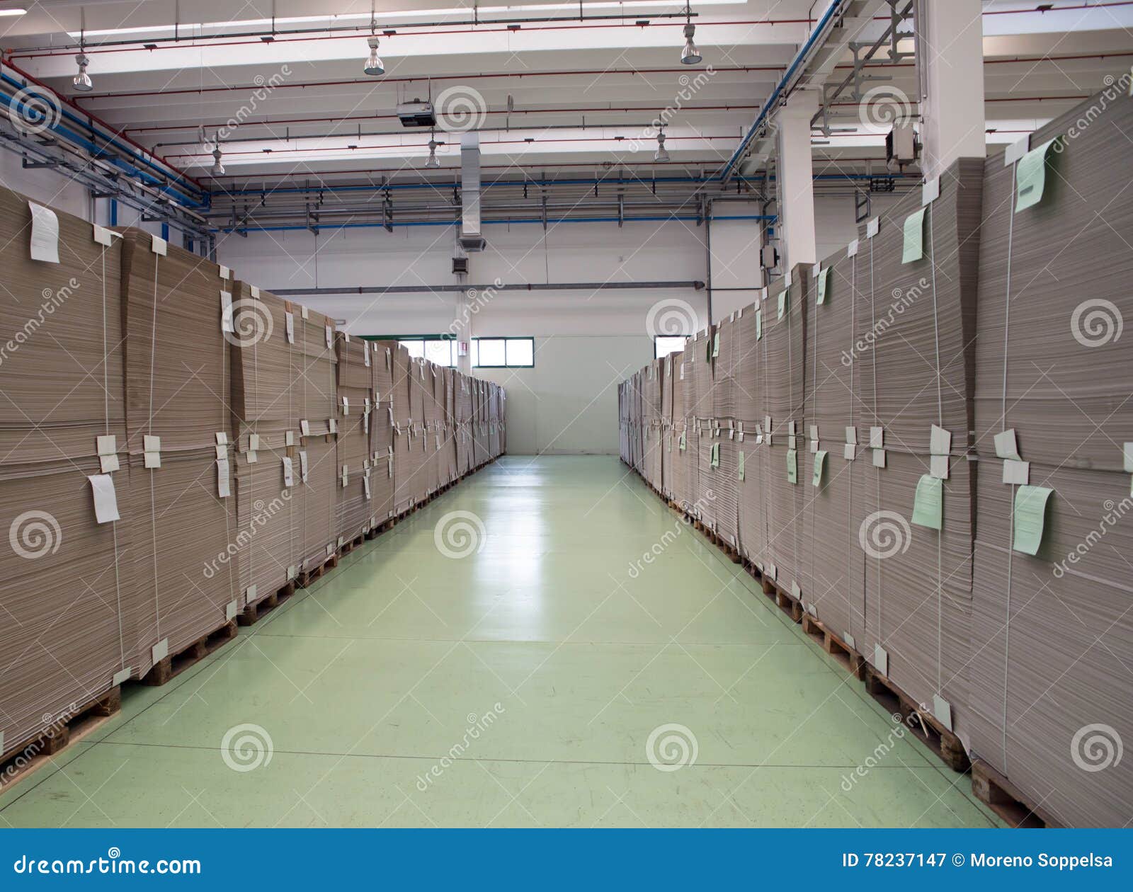 Warehouse (paper and Cardoboard). Stock Image - Image of devoted ...