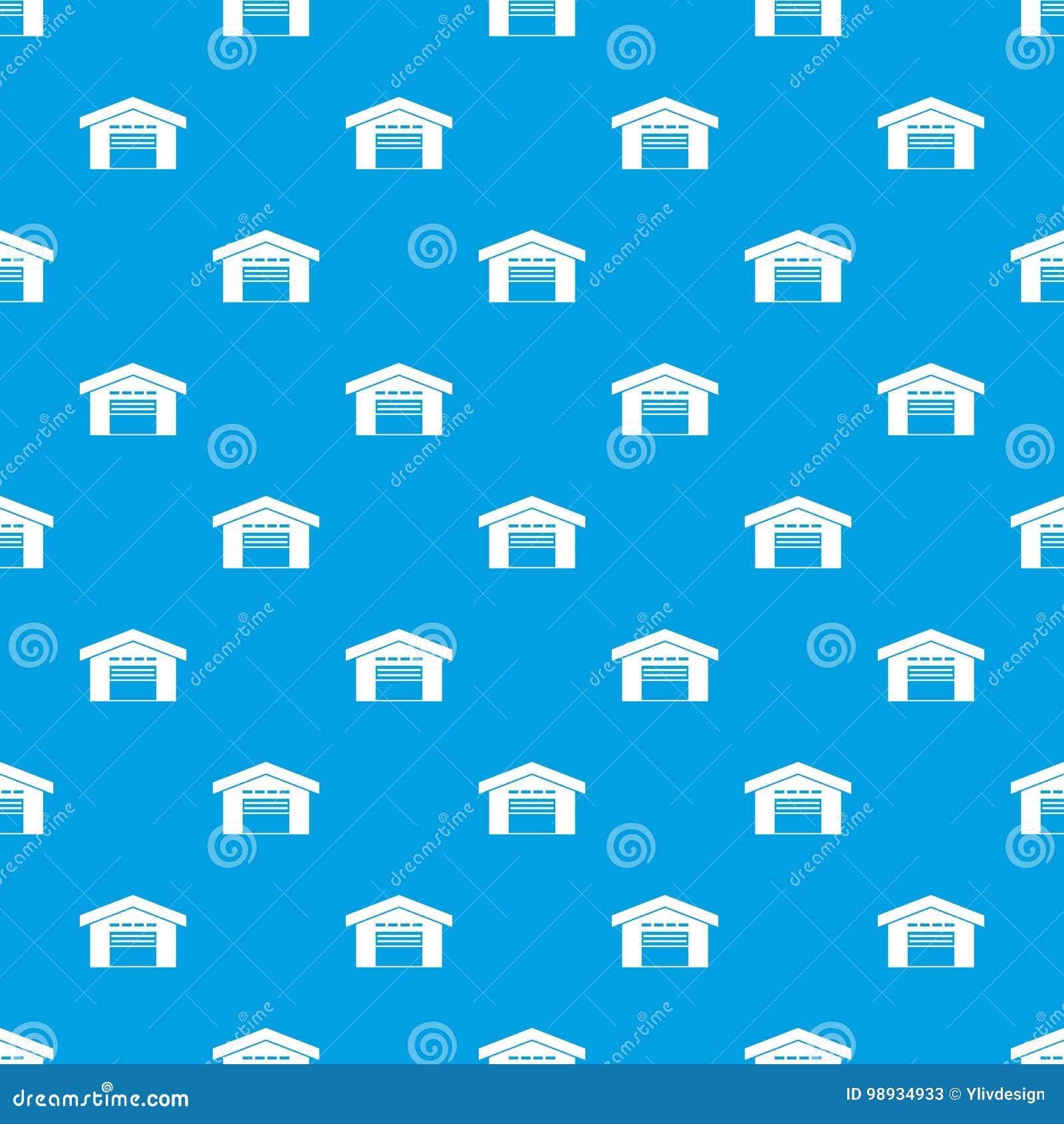 Warehouse Pattern Seamless Blue Stock Vector - Illustration of icon ...