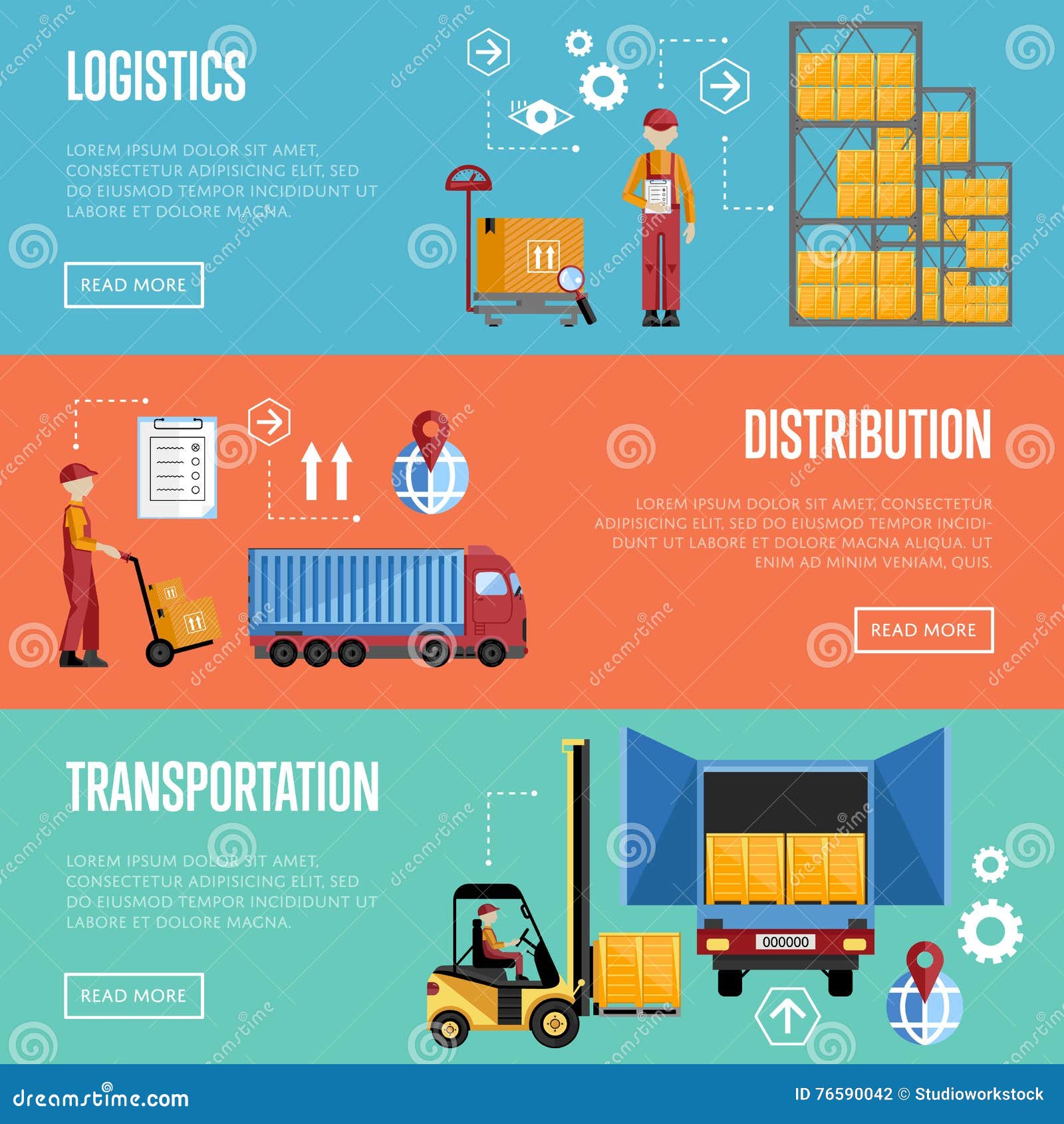 Logistics Process Icons For Supply Chain Diagram Royalty-Free Stock ...