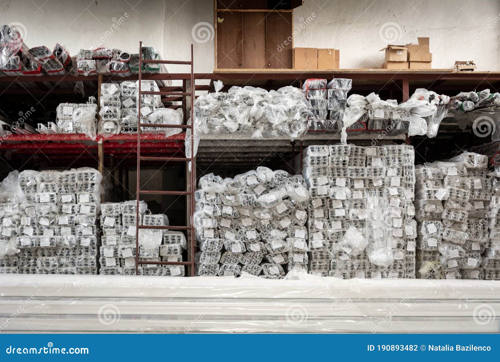 Warehouse of Pvc Profiles for the Production of Pvc Windows and Pvc ...