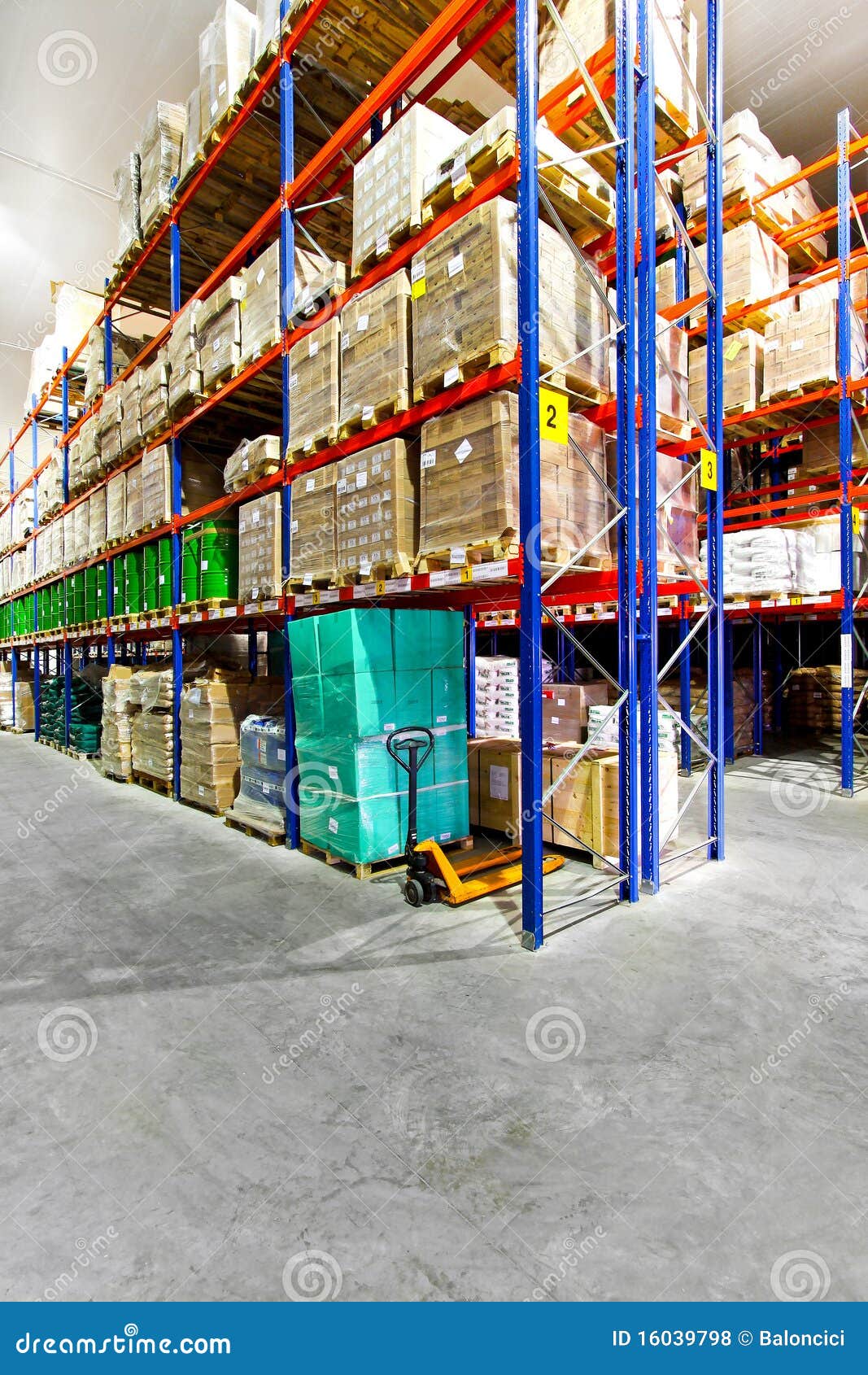 Warehouse rack stock photo. Image of interior, shelf - 16039798