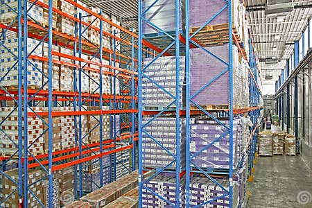 Warehouse rack stock photo. Image of shelves, distribution - 3135718