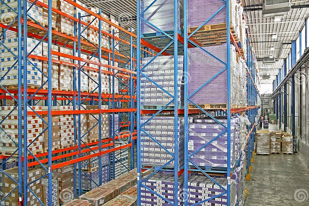Warehouse rack stock photo. Image of shelves, distribution - 3135718