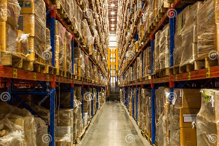 Warehouse stock image. Image of logistic, industrial - 44419897