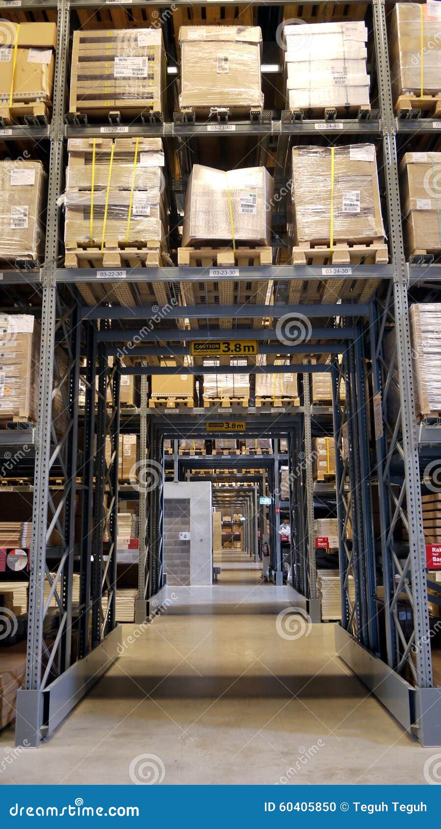 Warehouse Rack stock photo. Image of inside, indoors - 60405850