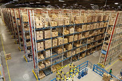 Warehouse Racks stock image. Image of labor, company - 16413463