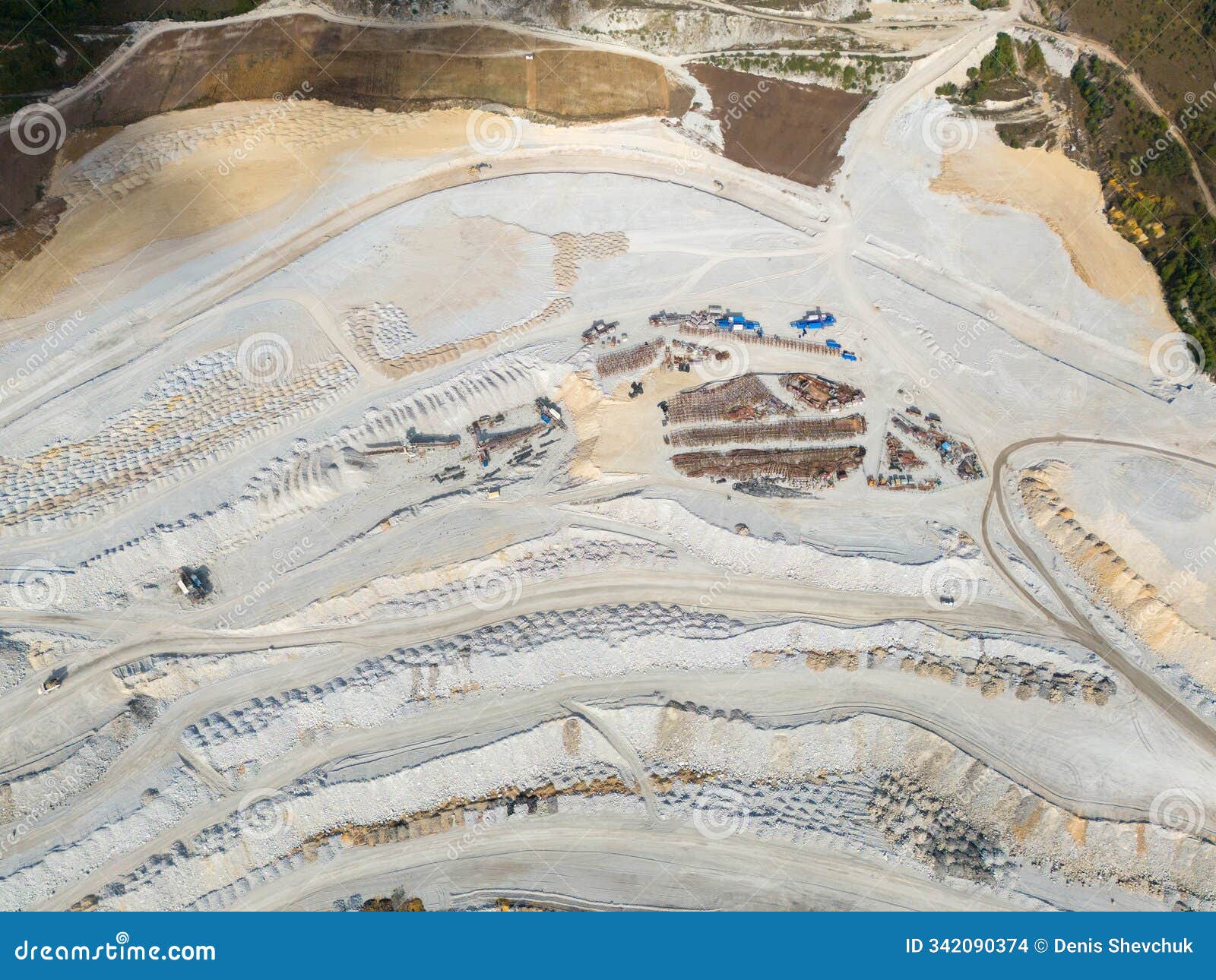 Warehouse of Reinforced Concrete Structures and Buildings Inside a Coal ...