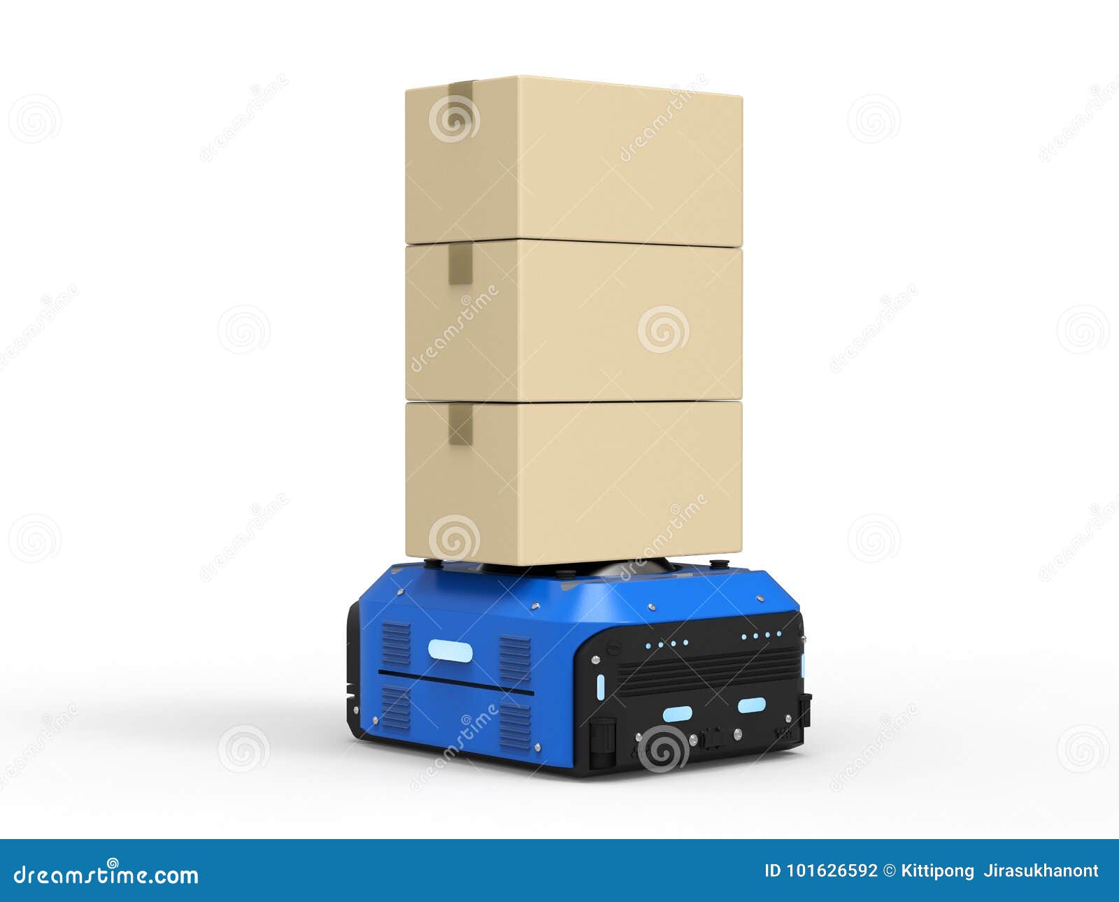 Robot Carry Cardboard Box Royalty-Free Stock Photography ...