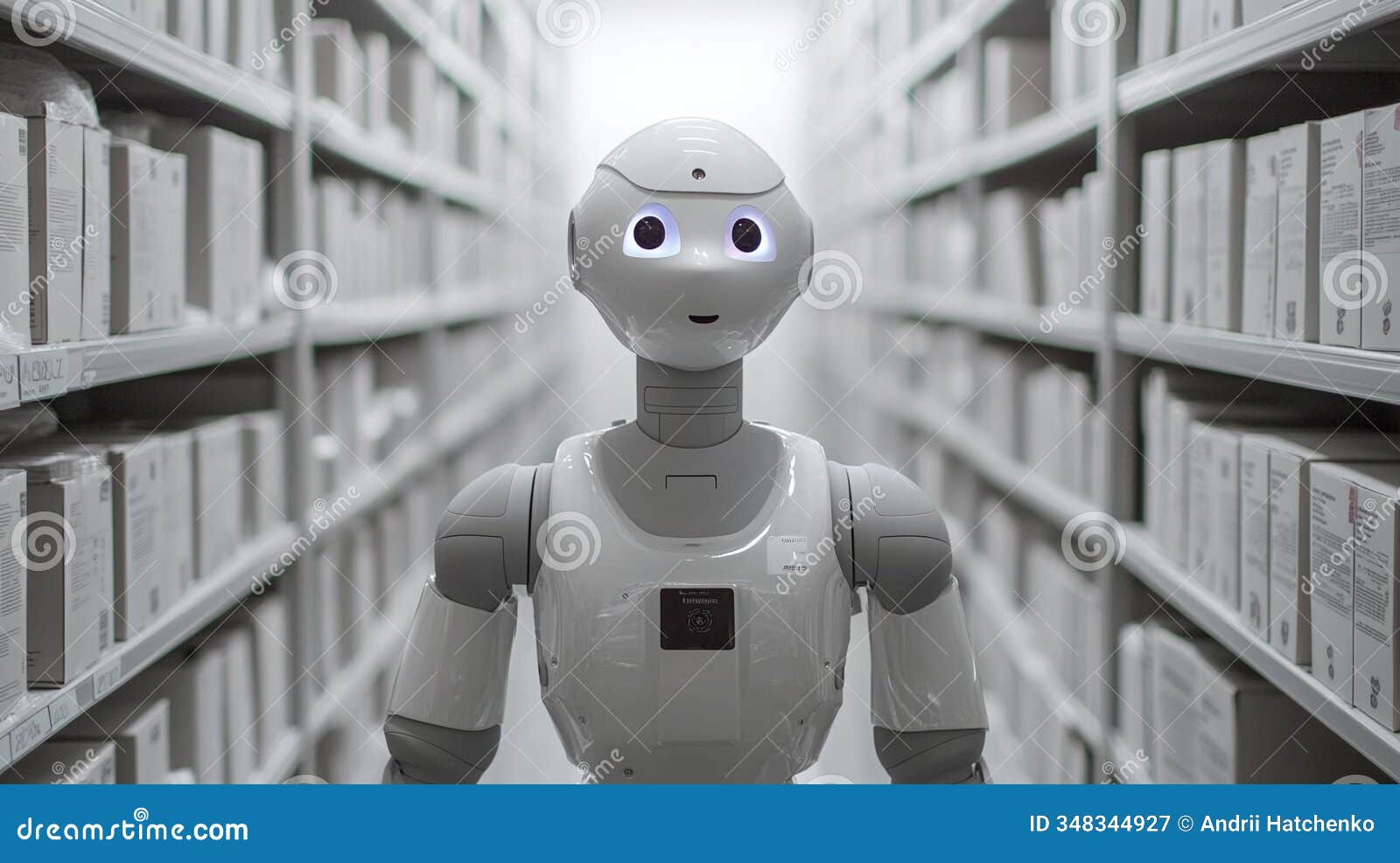 Warehouse Robot Navigating Aisles with Computer Vision Sensors for Mapping Locating Items and ...