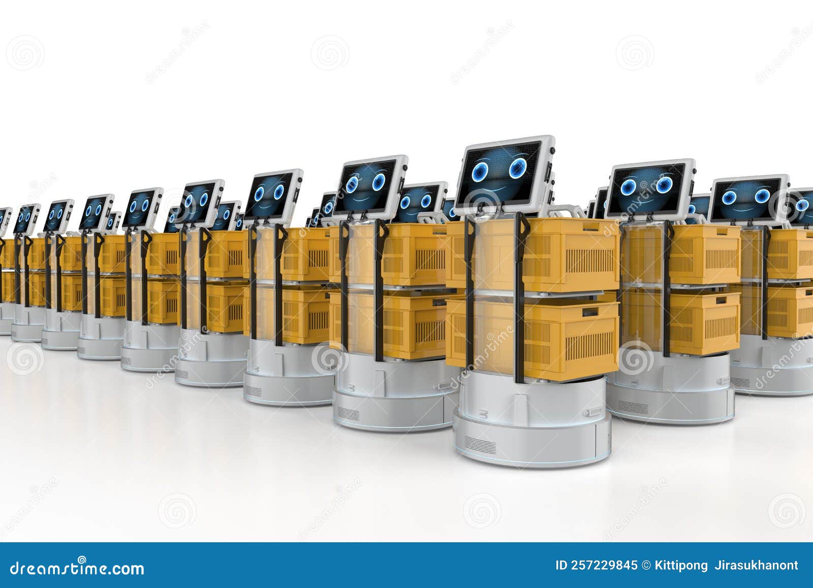 Robotic Assistant Isolated Cartoon Vector Illustrations ...