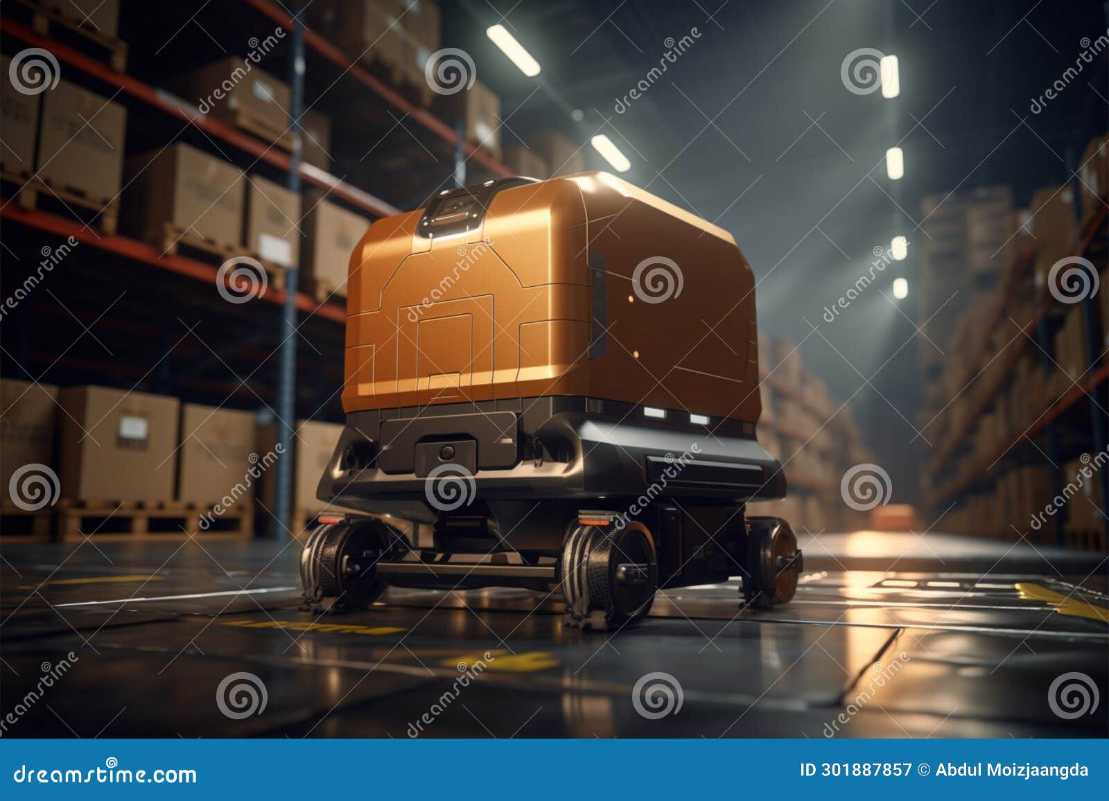 Warehouse Robotics Distribution Center Concept, Automated Robot ... Warehouse Robotics Distribution Center Concept, Automated Robot ...