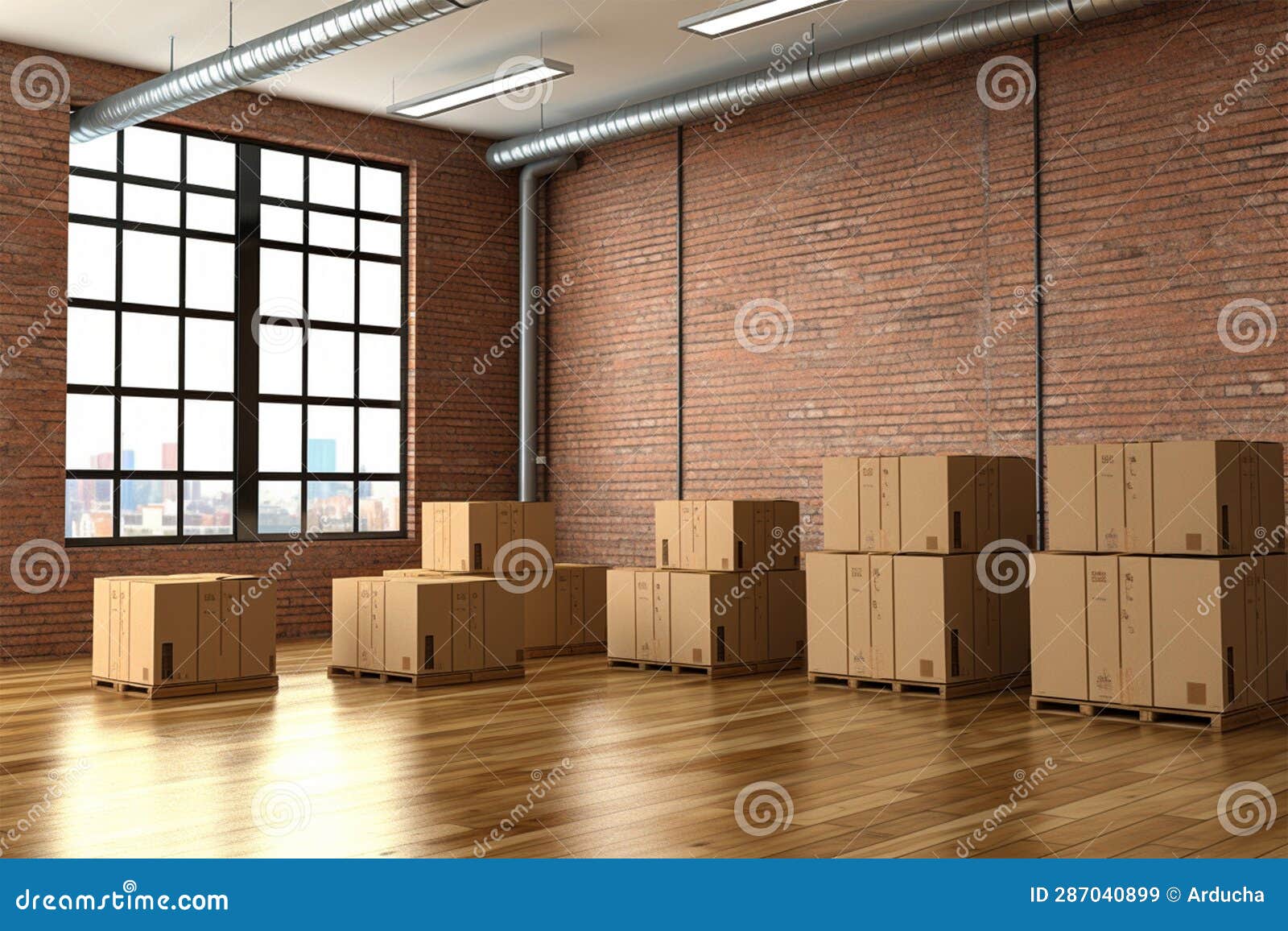 Warehouse Room Delivery Packages Arragement In The Expeditions Royalty ...