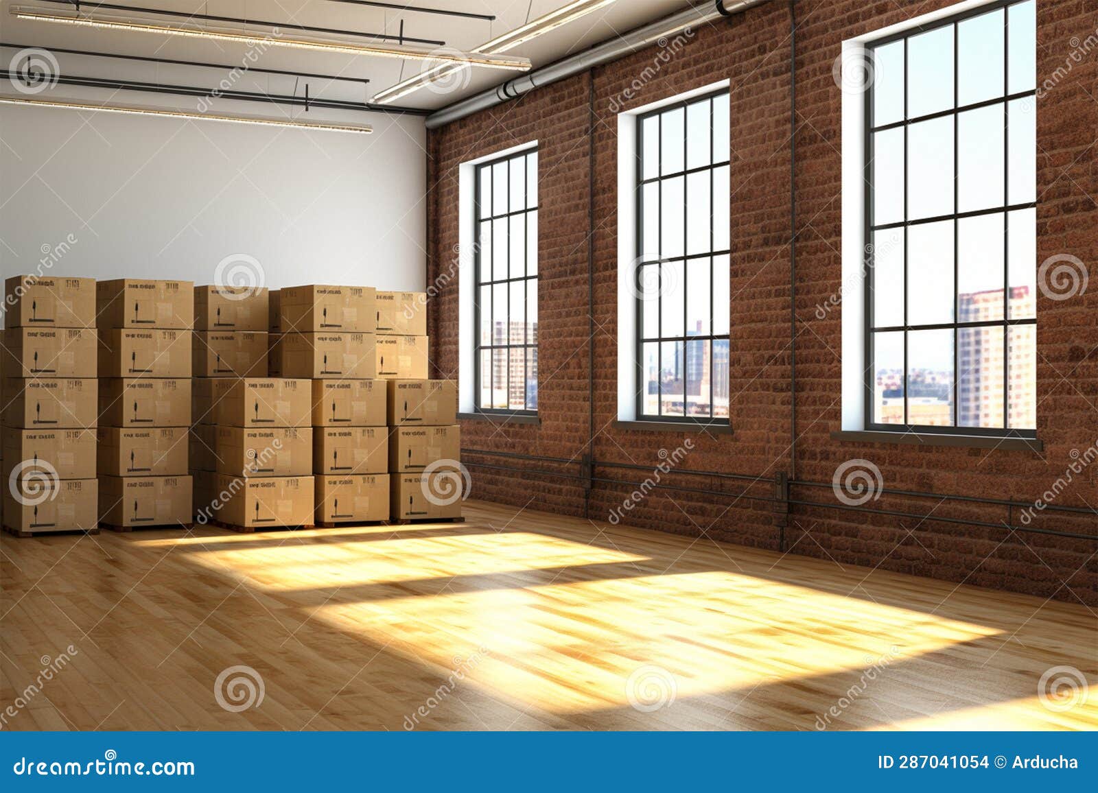 Warehouse Room Delivery Packages Arragement In The Expeditions Royalty ...