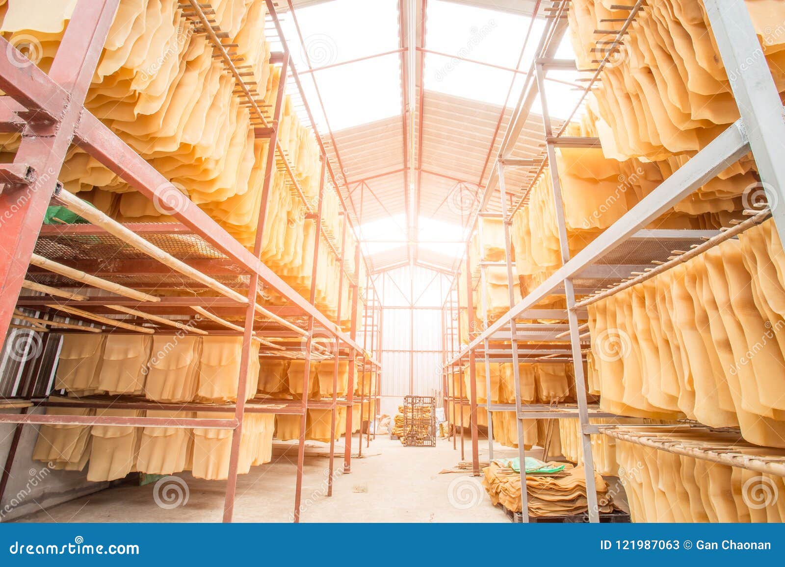 Warehouse for Rubber To Export Rubber. Stock Image - Image of crude ...
