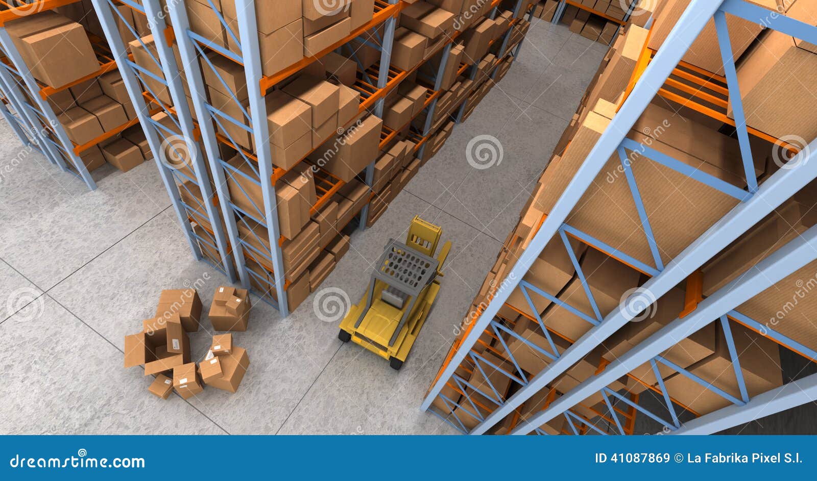 Warehouse scenes aerial stock image. Image of loader - 41087869