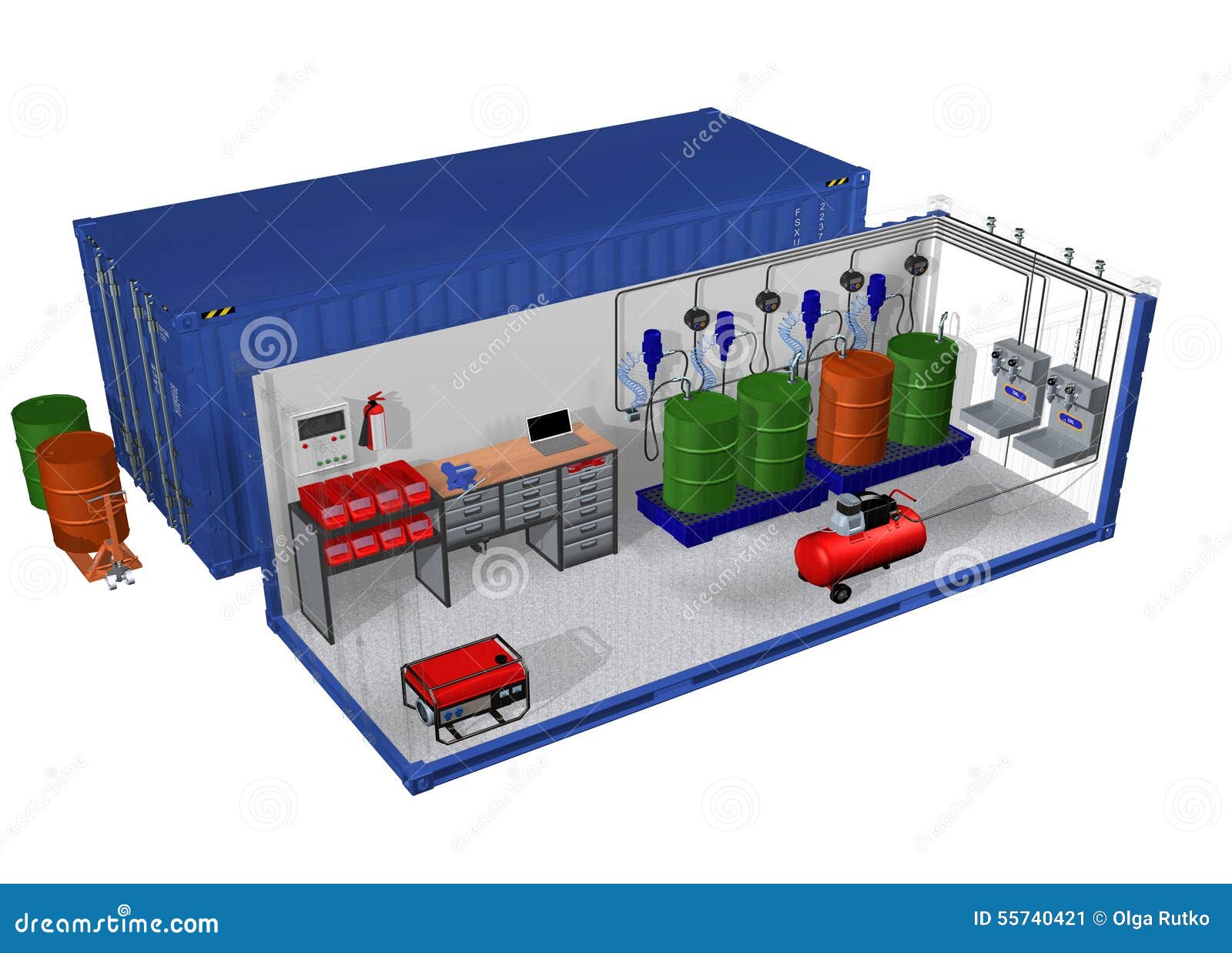 Warehouse Service Infographic Vector Illustration, Cartoon Flat Control ...