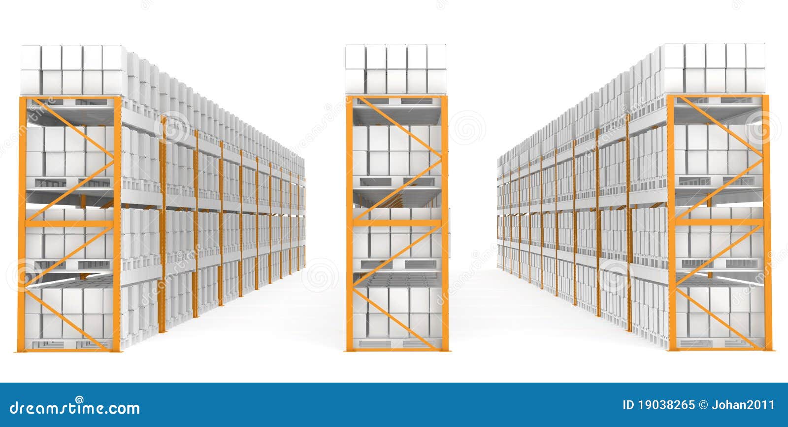 Warehouse shelves stock illustration. Illustration of abstract - 19038265